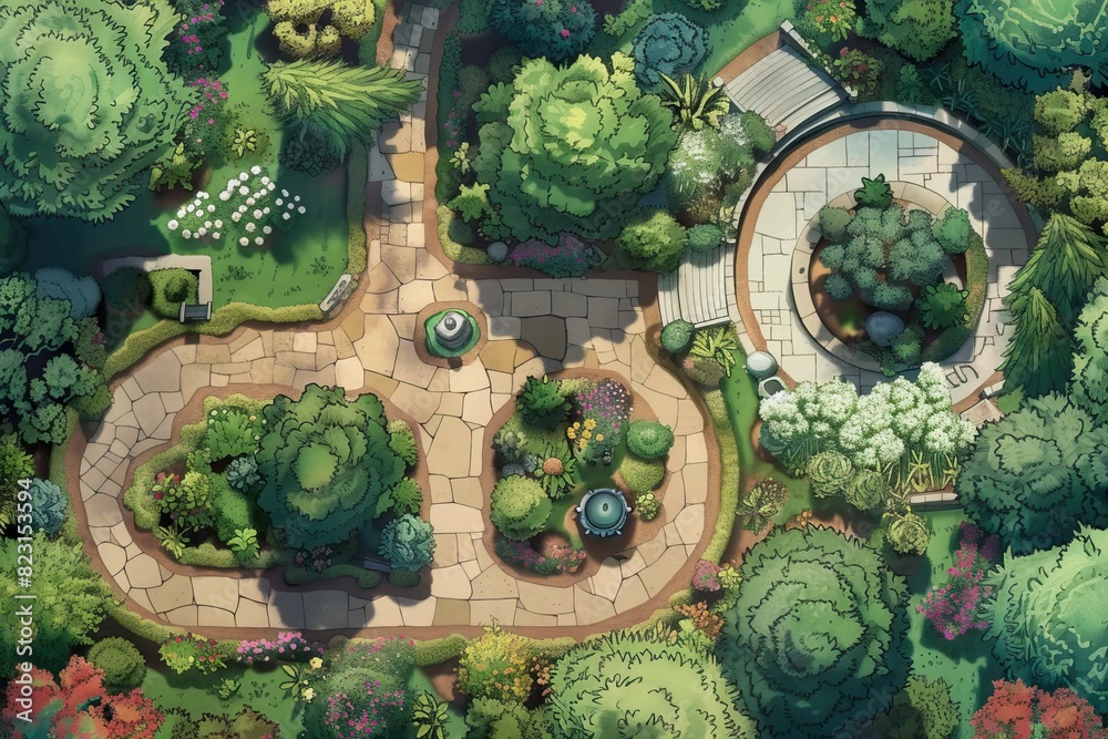 DnD Battlemap Poison Garden Battlemap: Toxic landscape ready for ...