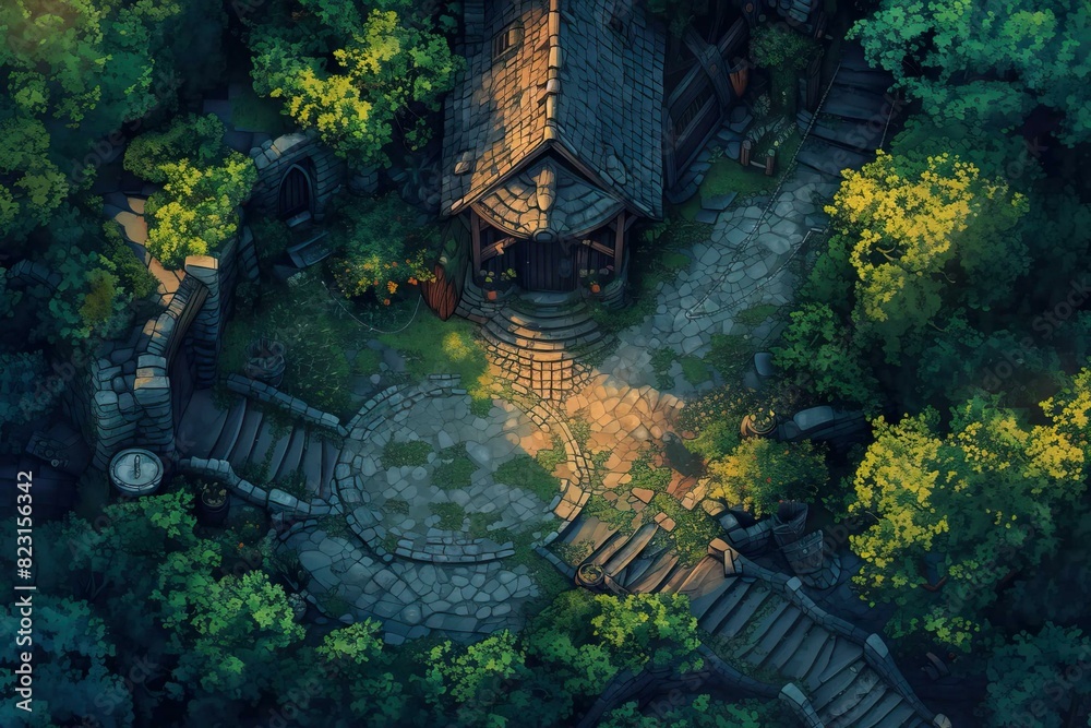 DnD Battlemap Battlemap for wight patrol - Scary graveyard battle scene ...