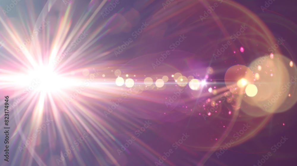 The lens flare sticker is a transparent png file with the lens flare ...
