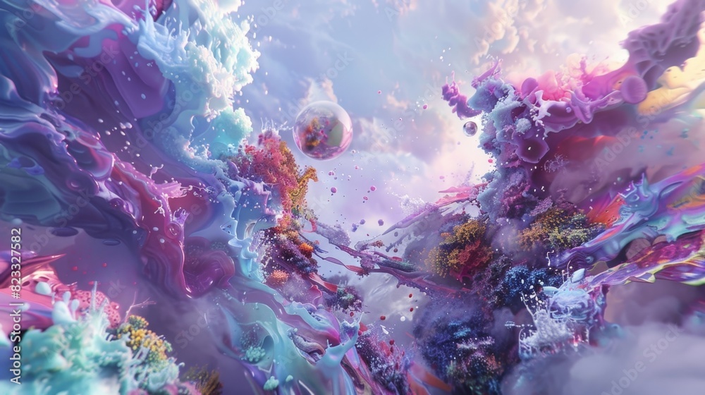 With the click of a button a VR artist transforms a blank canvas into a ...