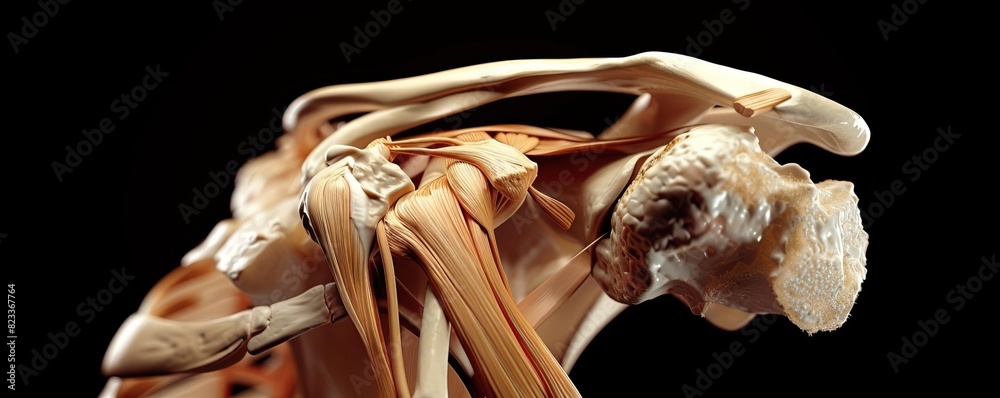 A diagnostic image of rotator cuff tears, showing ligament damage and ...