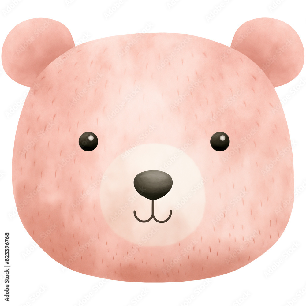 Bear clipart. Watercolor bear face clipart. Cute bear head png in ...
