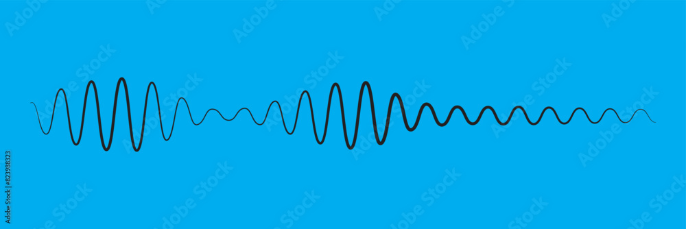 sound icon set. digital recorder voice audio wave vector symbol ...