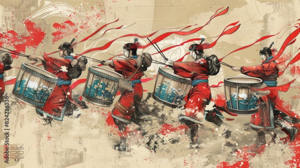 Symbol of perseverance, Fife and Drum Corps, innovative line work ...