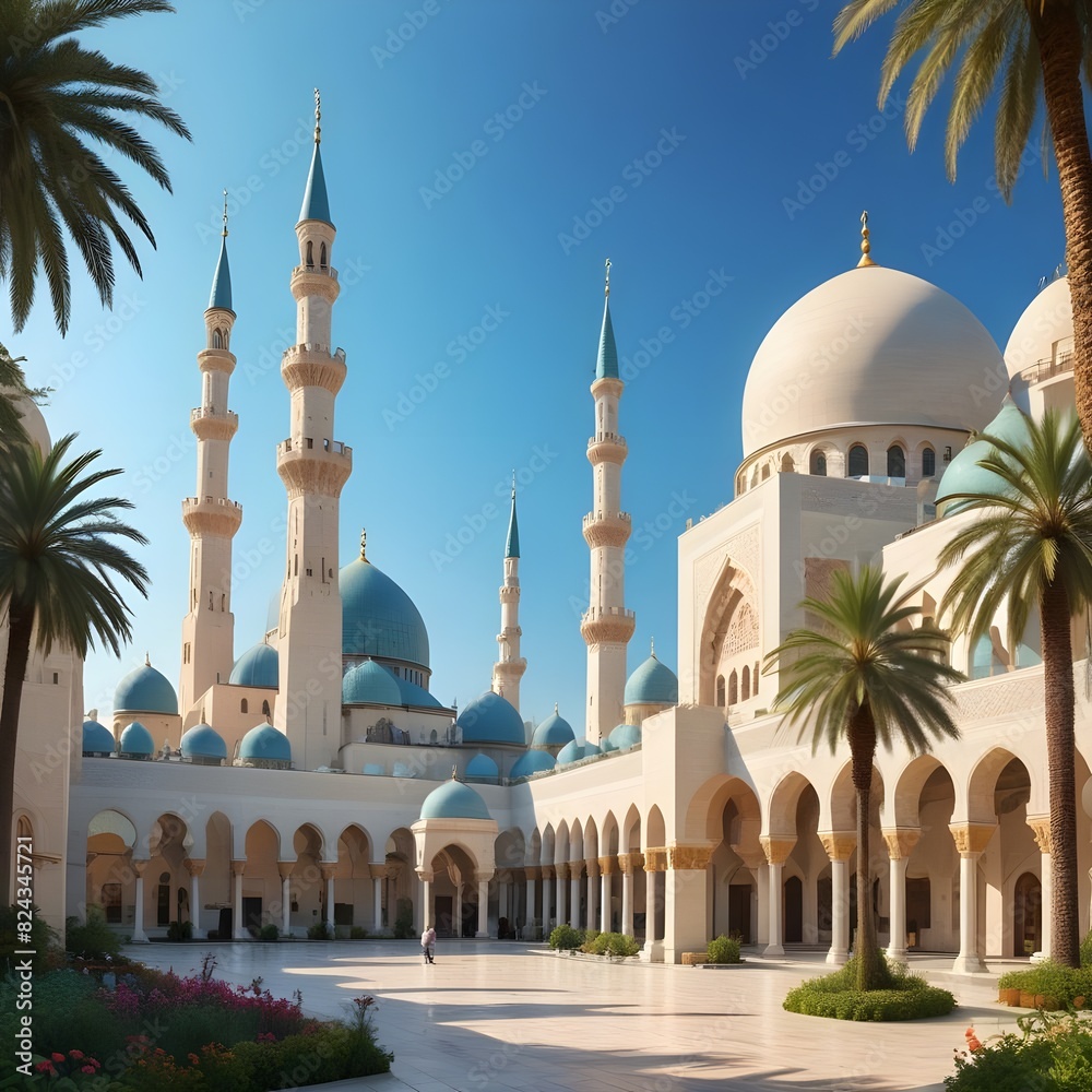 Islamic background with masjid Stock Photo | Adobe Stock