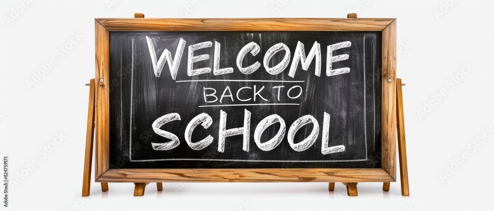 Education concept with text " Welcome back to School " on rustic wooden ...