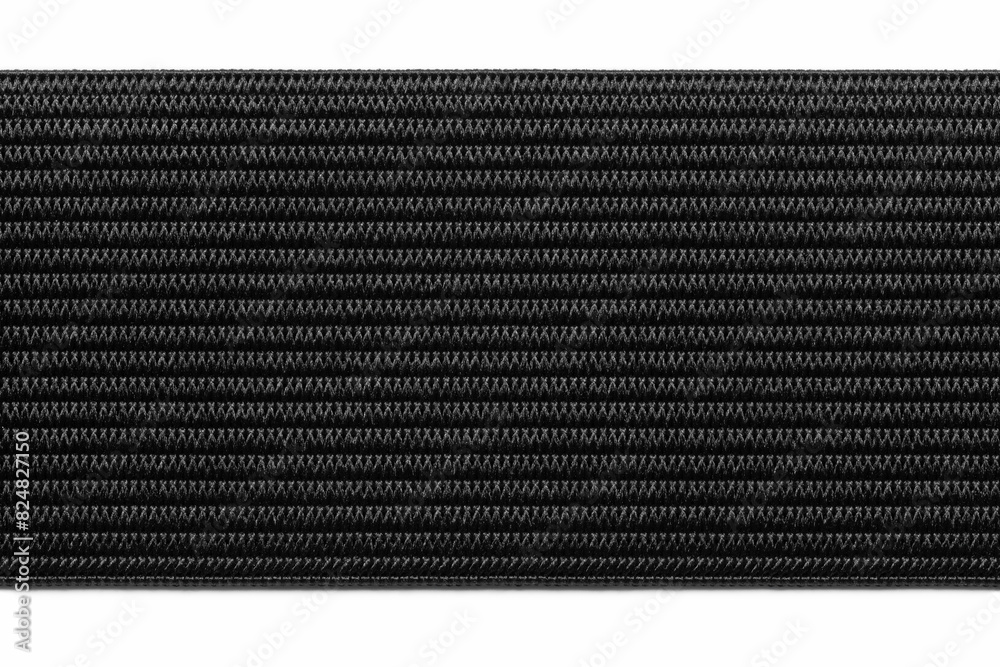 The elastic band is wide for household use. Background, black texture ...