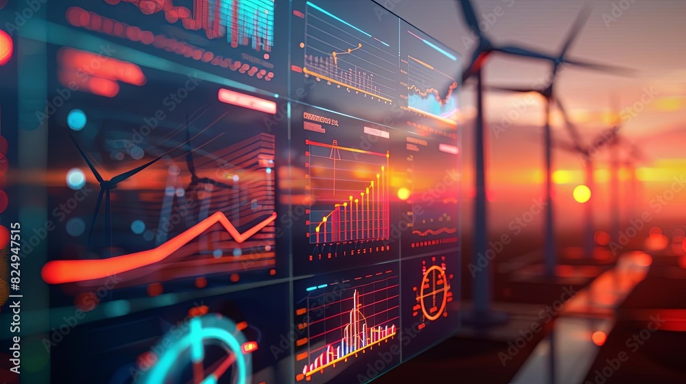 advanced wind turbine analytics dashboard with realtime performance metrics and predictive ...