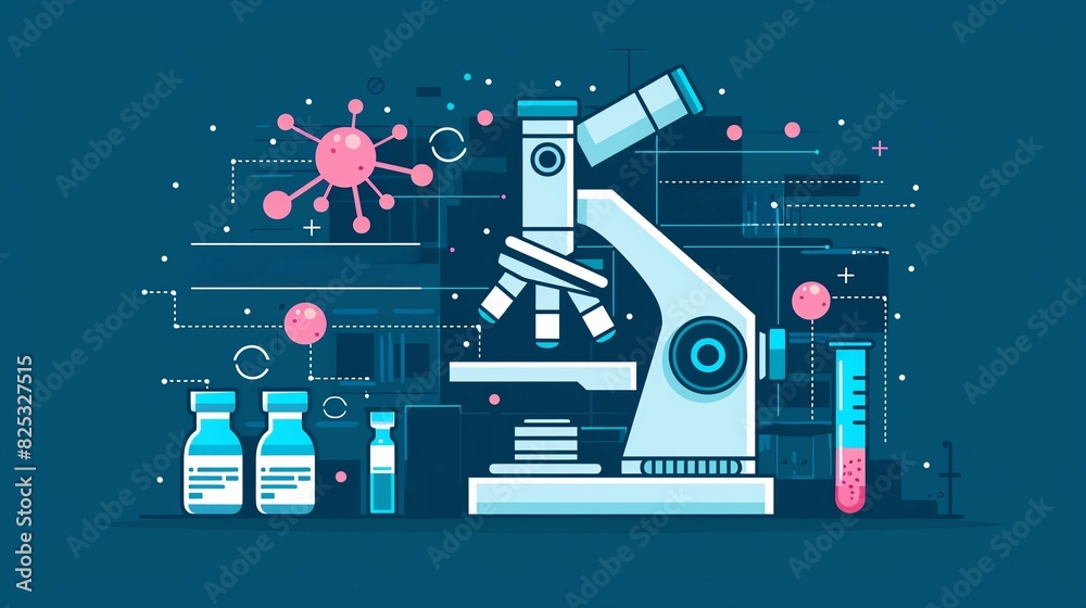 Flat design of a cancer screening infographic, highlighting the ...