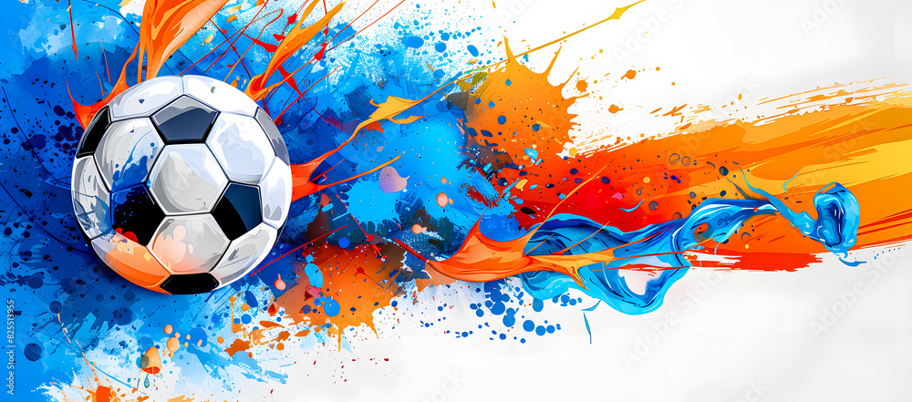Vibrant Celebration of Euro 2024 Dynamic Artistic Representation of ...