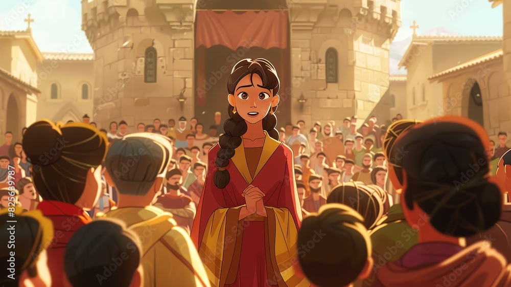 Experience the heartwarming cartoon where Queen Esther rallies her ...