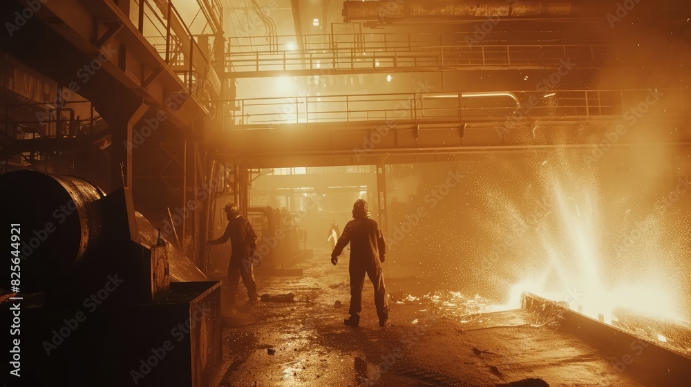 A photo of firefighter team working together to extinguish the fire at ...