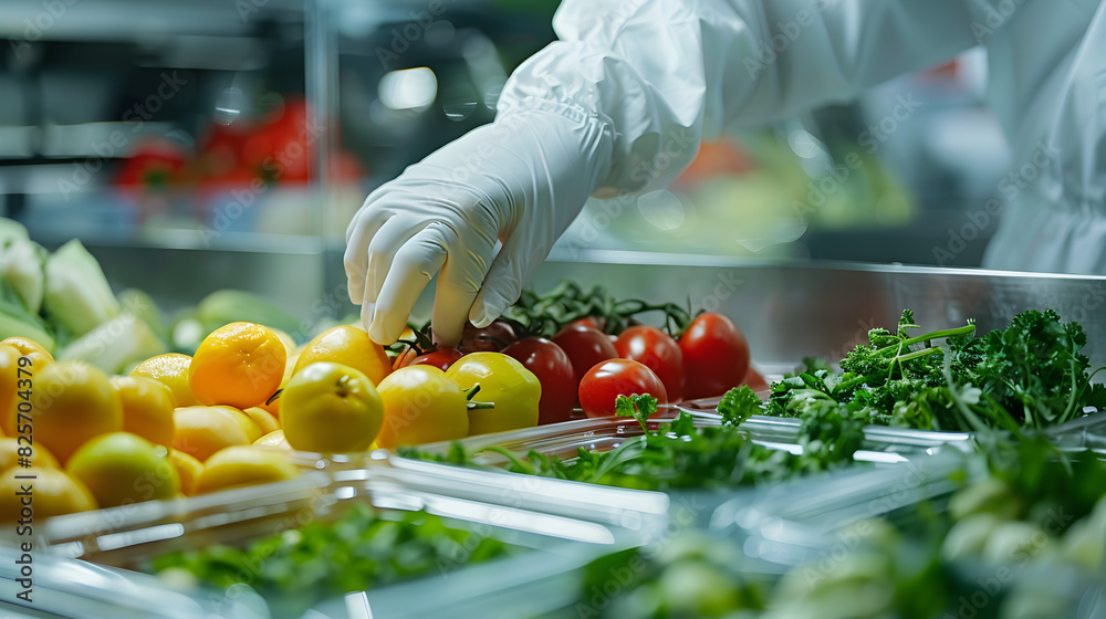Cropped photo of an employee conducting the fresh produce quality ...