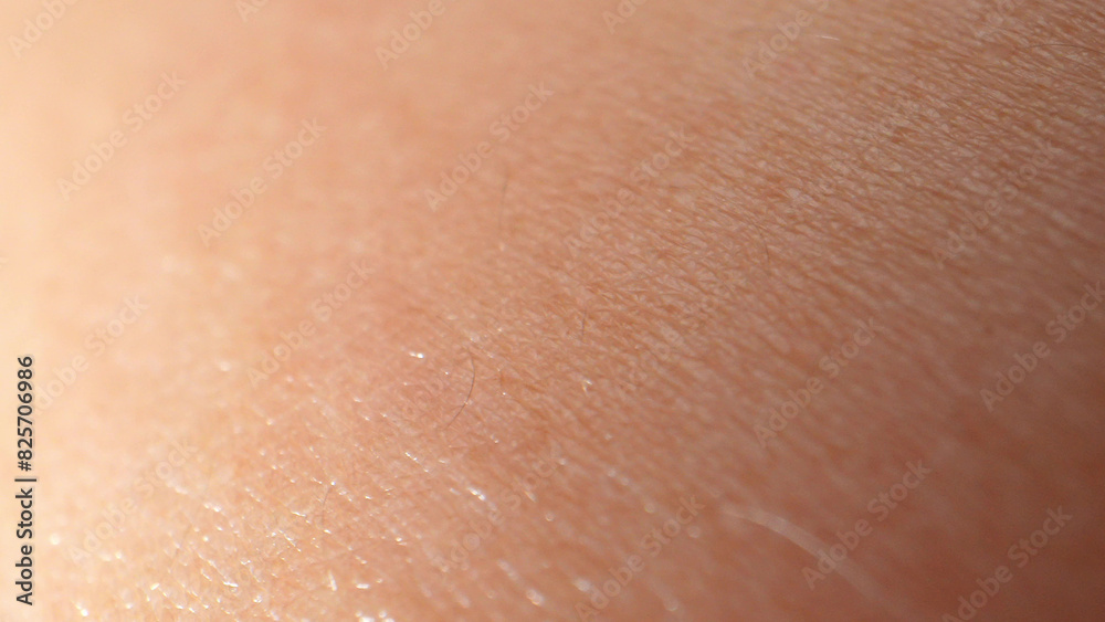 Macro captures the arm's skin as a mesmerizing landscape, with delicate ...