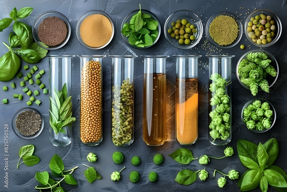 Comprehensive Clipart Collection of Essential Brewing Ingredients and ...