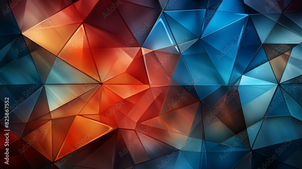 A modern geometry background with a grid of overlapping triangles and ...