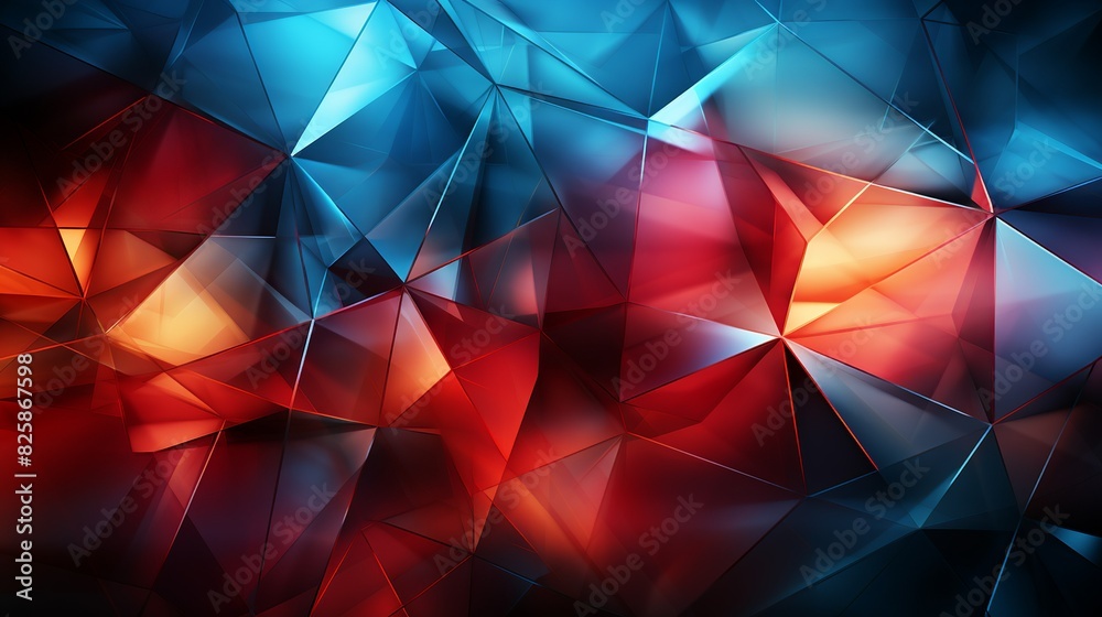 A modern geometry background with a grid of overlapping triangles and ...