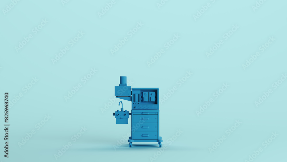 Blue medical device equipment hospital machine nursing diagnostic pale ...