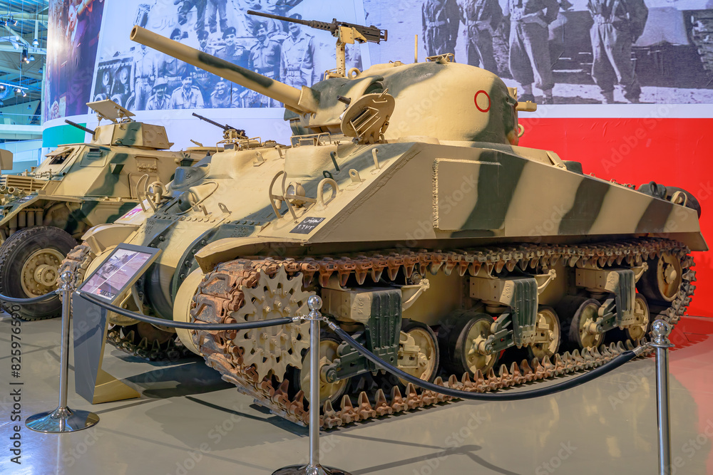 Royal Tank Museum, Amman, Jordan - May 4, 2024: Authentic American ...
