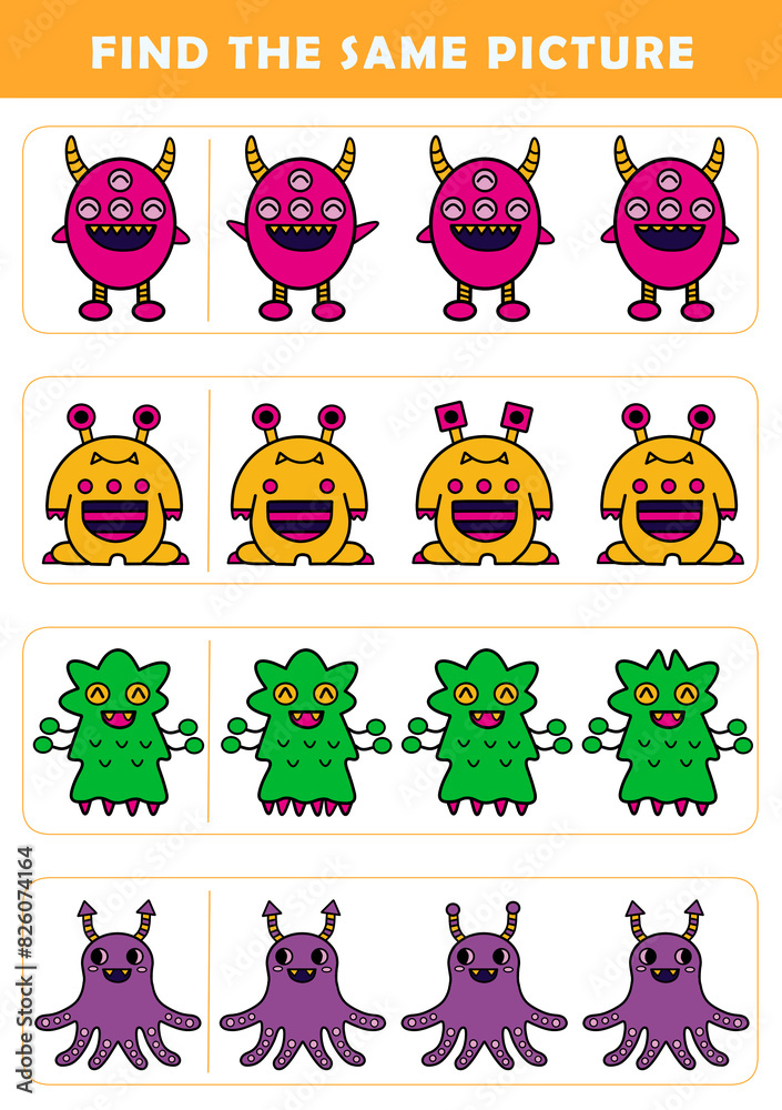 Find same picture worksheet for kids. Worksheet for kids kindergarten ...