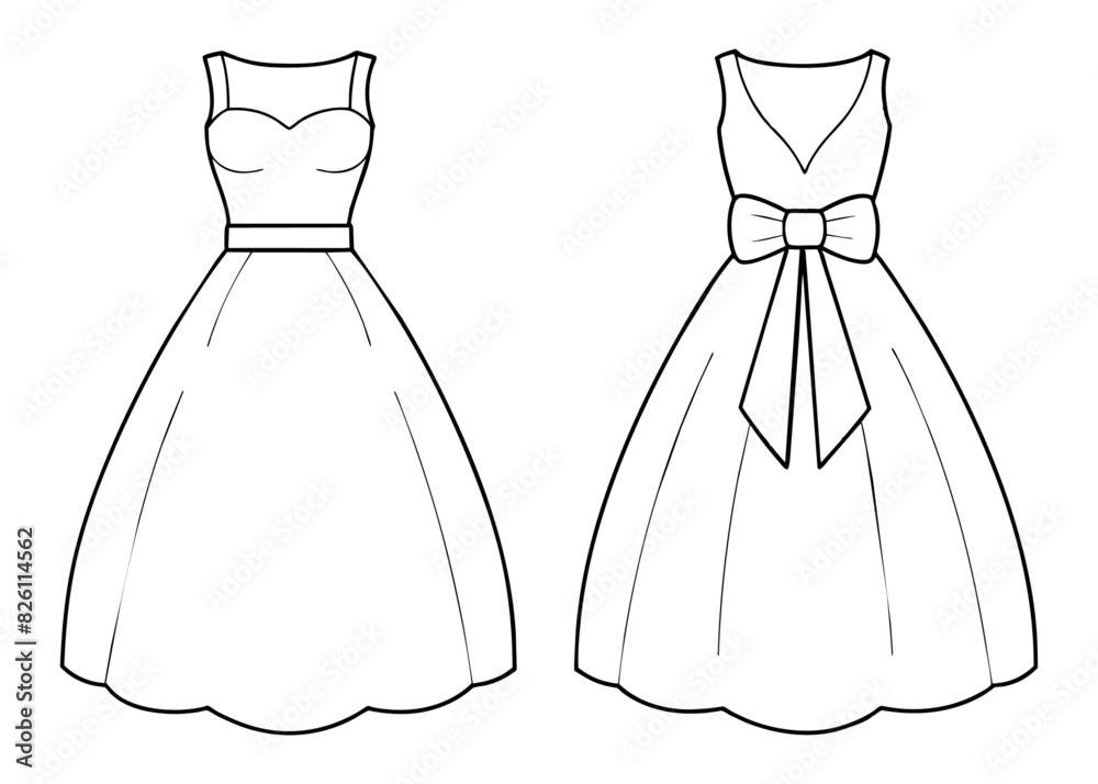 Sweetheart neck strapless ball gown wedding dress with bow design flat ...