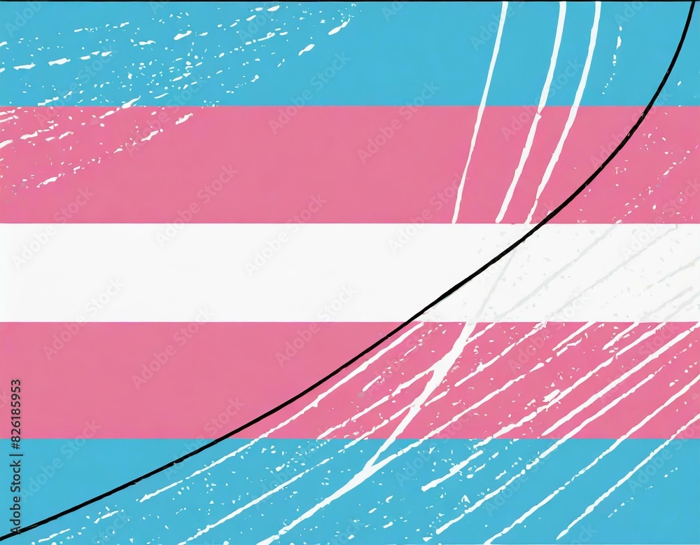 vector image of the transgender flag, close up full screen, lgbt queer ...