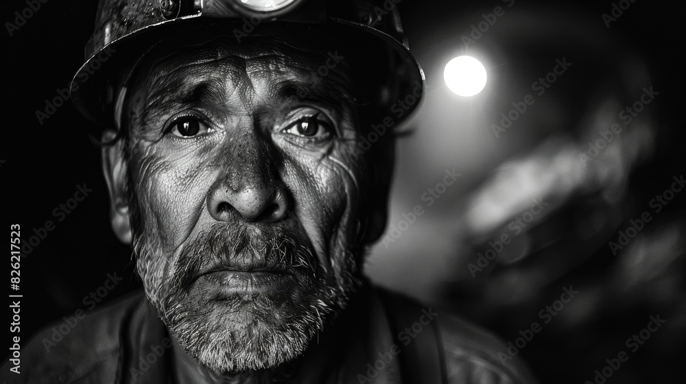 The coal miners headlamp is an invaluable tool illuminating the way ...