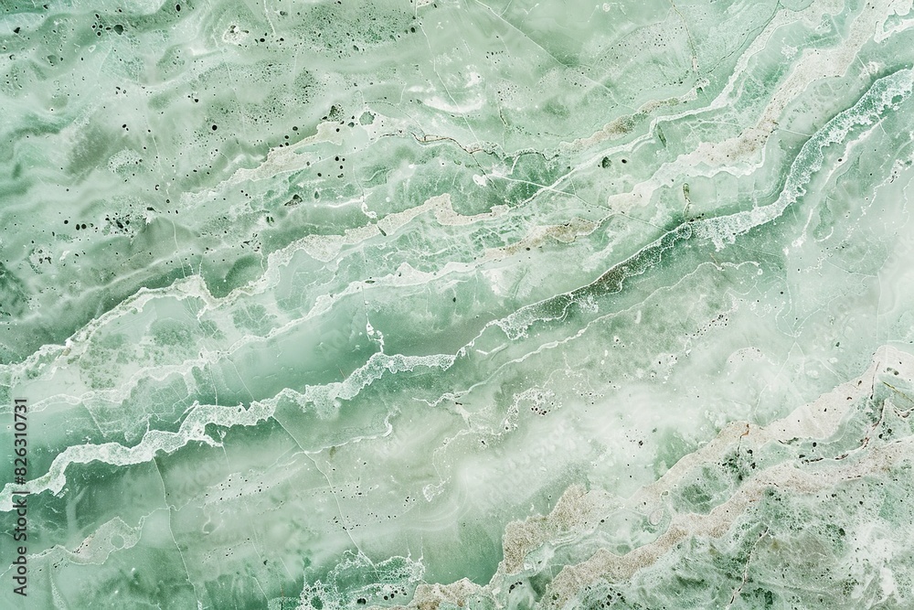 Green stone texture background with beautiful soft mineral veins ...