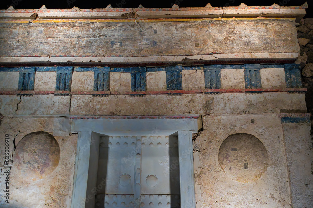 Archaeological Museum of Vergina, the tomb of the Macedonian King ...