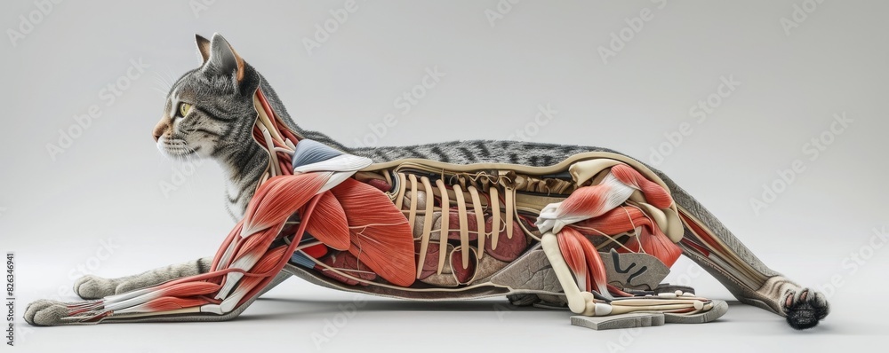 depth and realism to your designs with a cat's muscles, a medical for ...