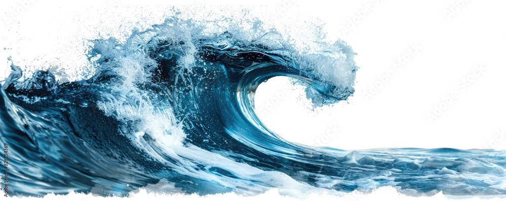 water wave splashing isolated on white or transparent png Stock Photo ...