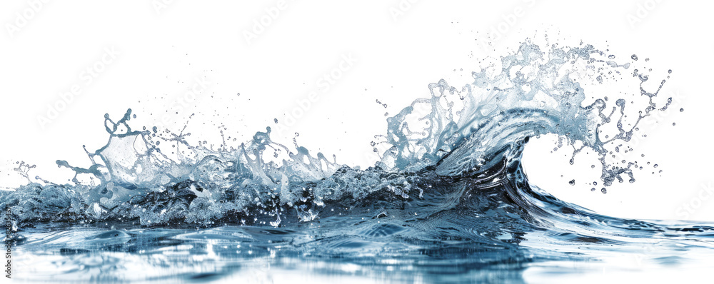 water wave splashing isolated on white or transparent png Stock Photo ...