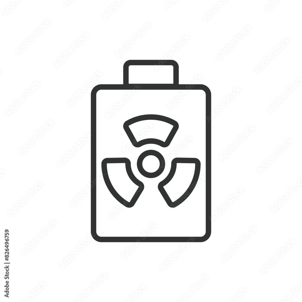 Atomic battery, in line design. Atomic, Battery, Nuclear, Energy, Power ...
