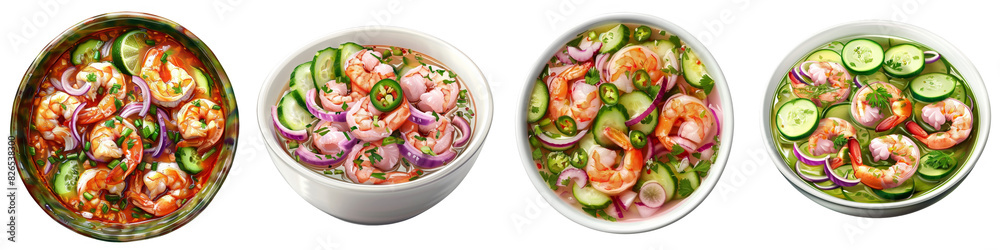 Aguachile clipart collection, symbol, logos, icons isolated on ...