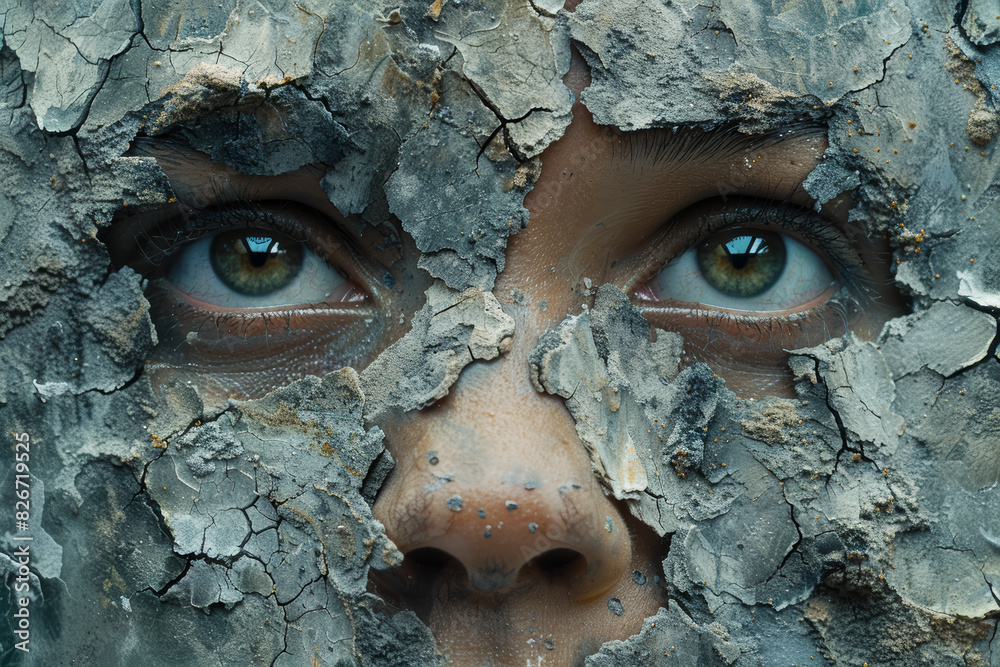 Crisis of identity illustrated through images of cultural assimilation ...