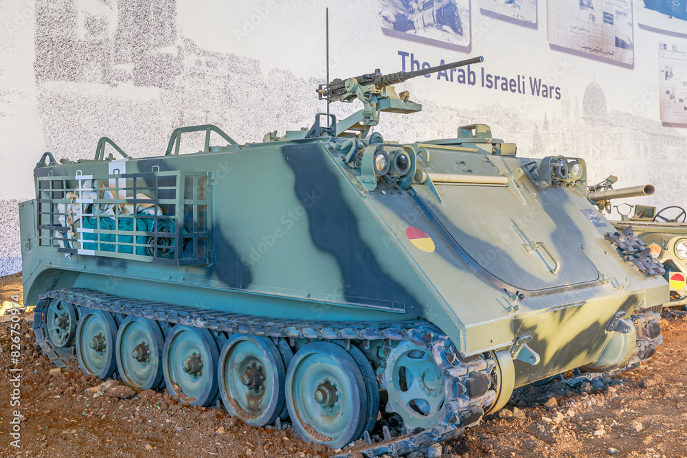 Royal Tank Museum, Amman, Jordan - May 4, 2024: American M113 armored ...