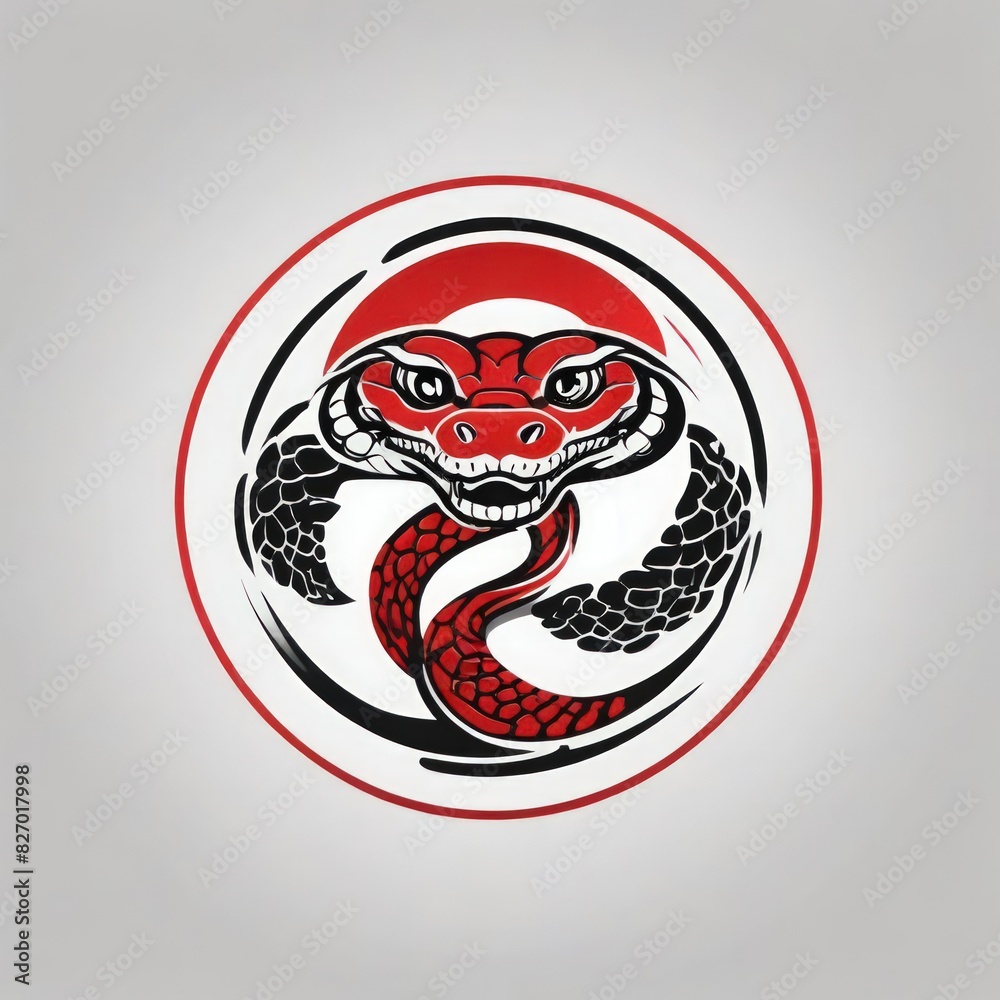 Illustration Stock snake icon or snake logo. logo iconic snake chinese ...