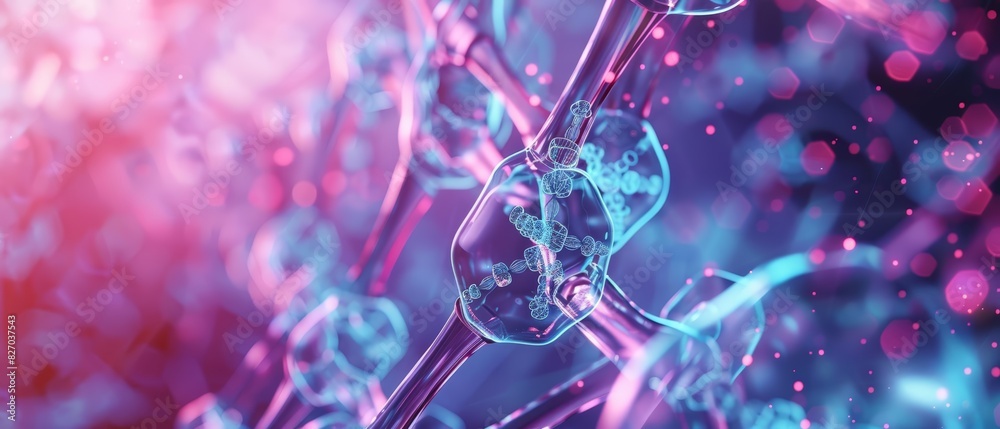 The development of new mRNA vaccine platforms is depicted in a close up ...