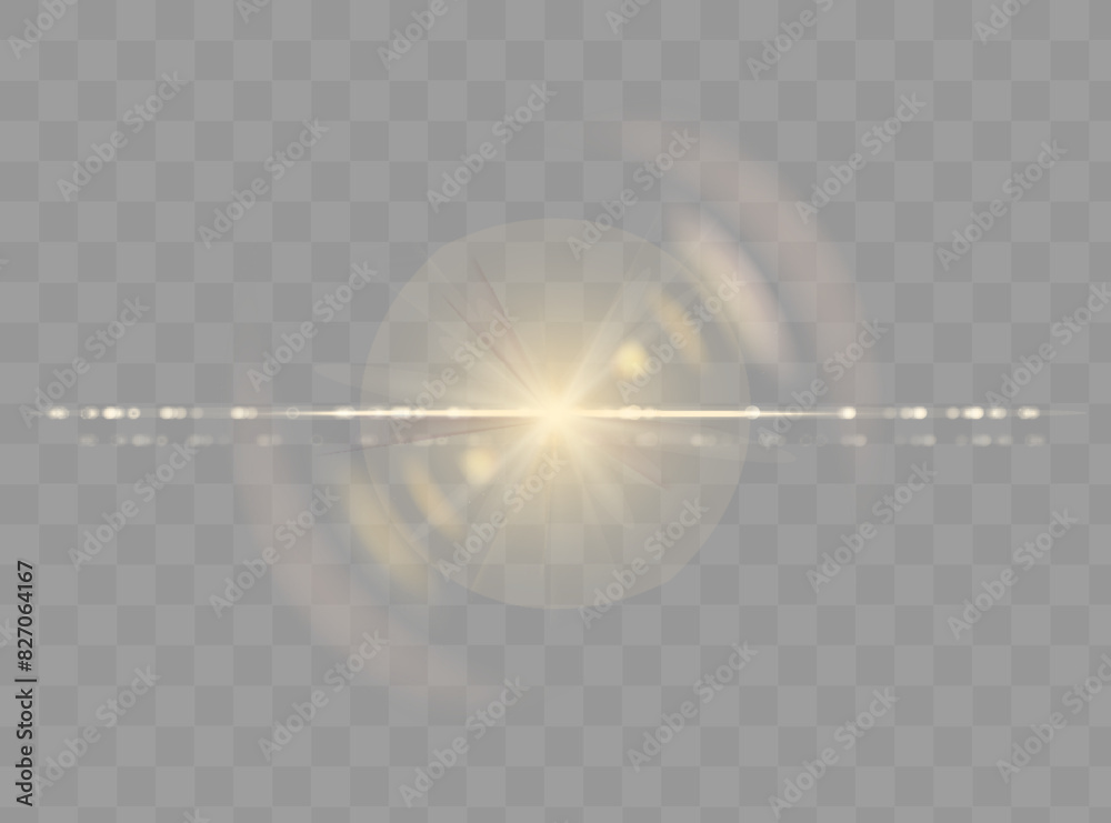 Vector transparent sunlight special lens flare light effect. Lens flare ...