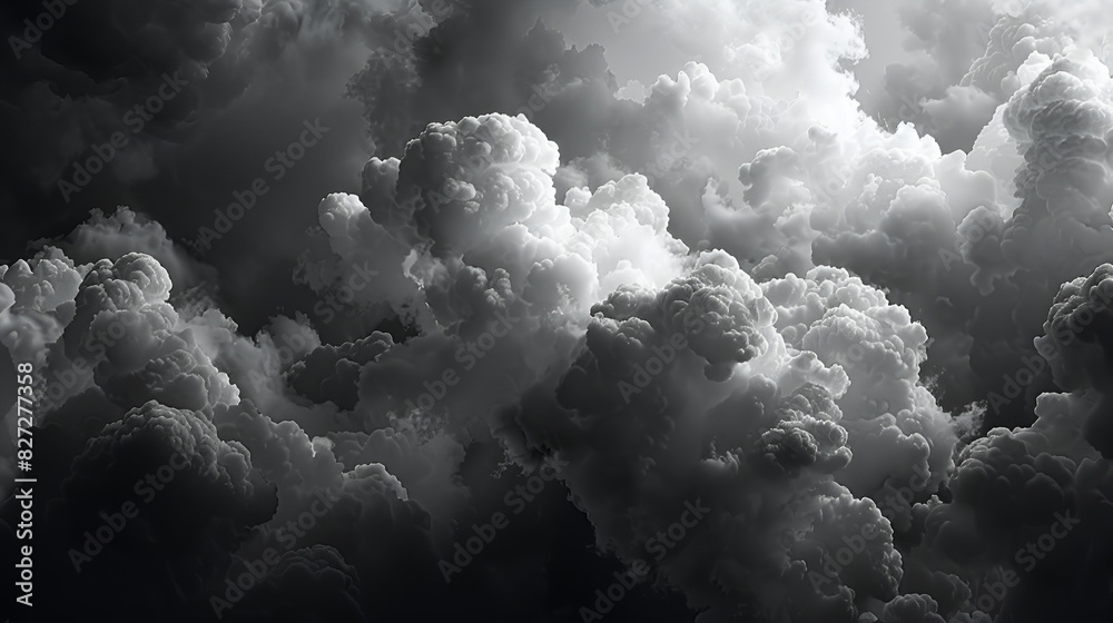 Dark and Threatening Storm Cloud Glowing in the Darkness,Clouds ...