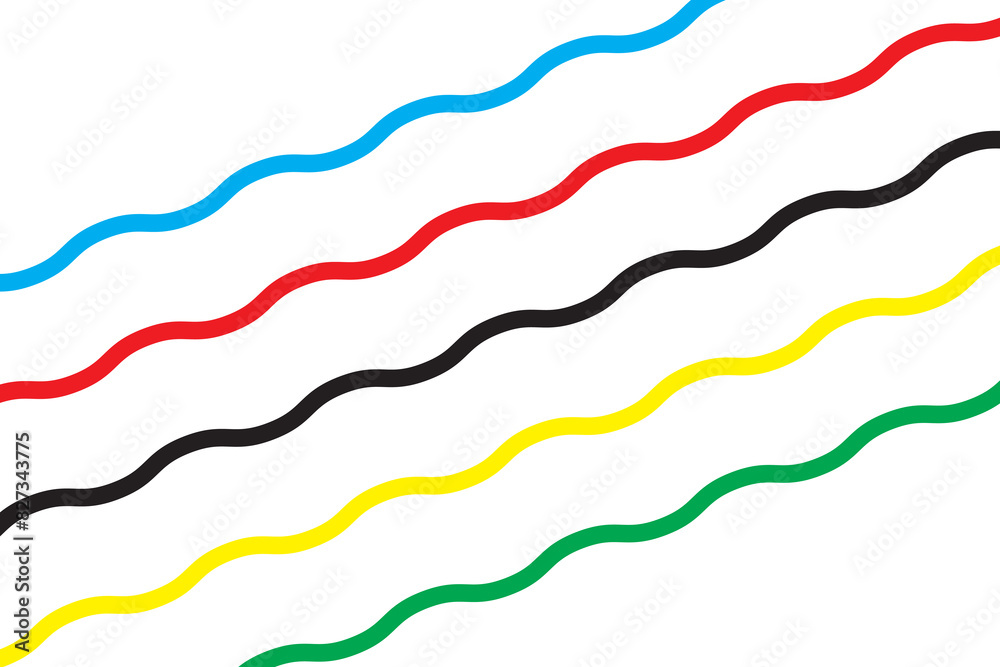 Abstract multicolored lines background. Abstract colorful wave ...