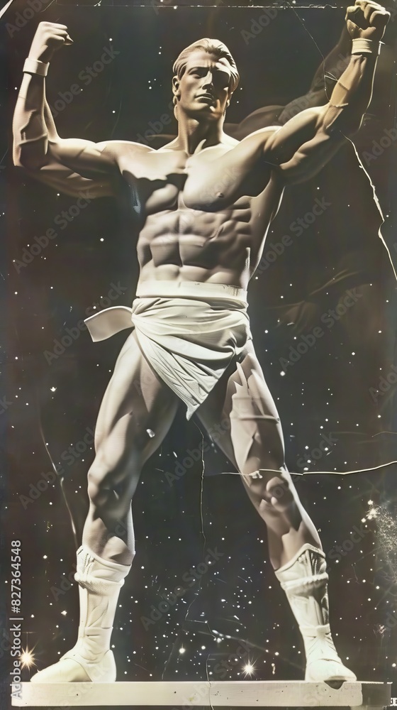 Abstract Stoic Figure Portraying the Stoicism Existence with Stoical ...