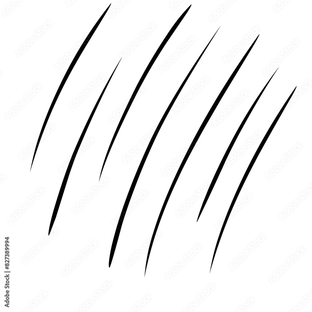 Movement or motion lines isolated vector set. Comic speed and boom ...
