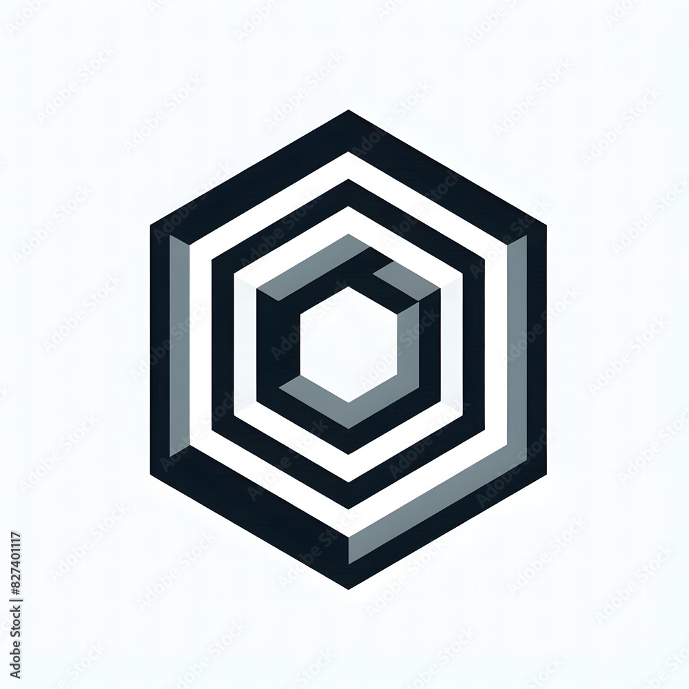 AI Generate of Logo Concept Design Vector Icon of Geometric Shape ...