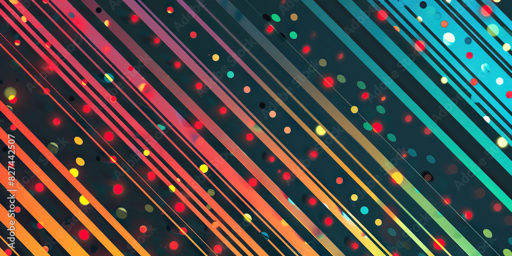 Dot Dash: Alternating dots and dashes in a linear pattern, adding a ...