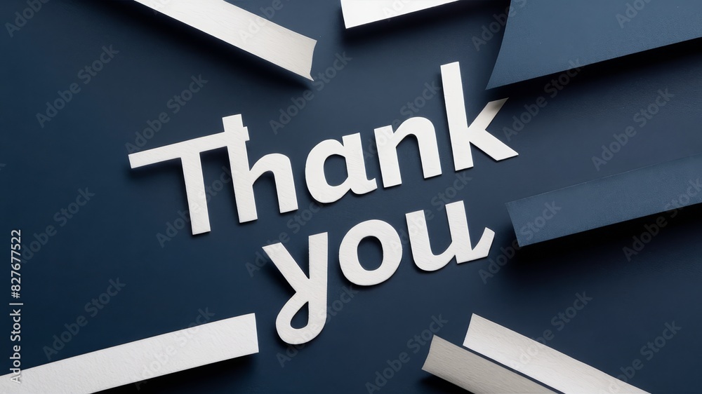 Thank you message for card, presentation, business. Stock Illustration ...