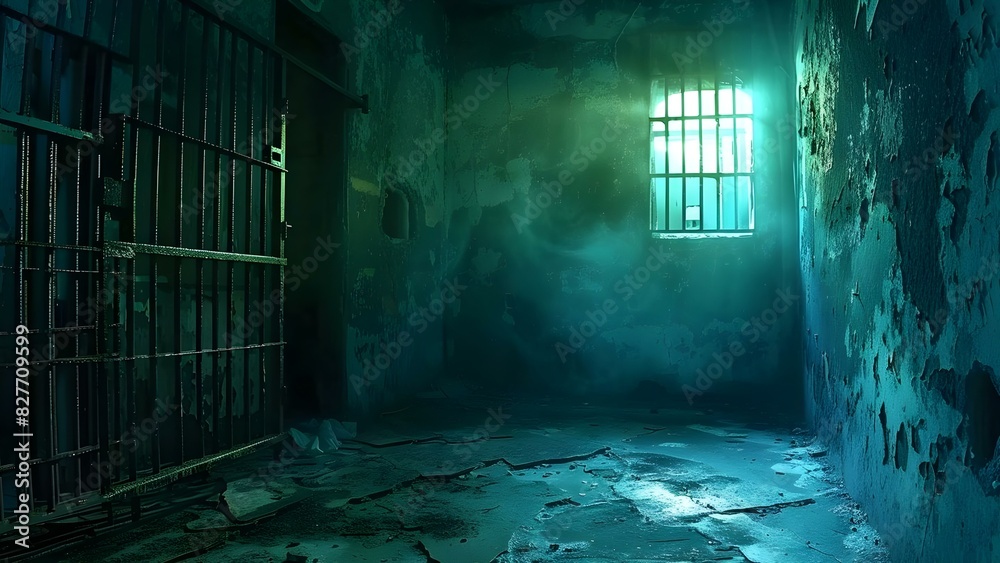 Experience spooky 4K looping video of abandoned prison cell at night ...