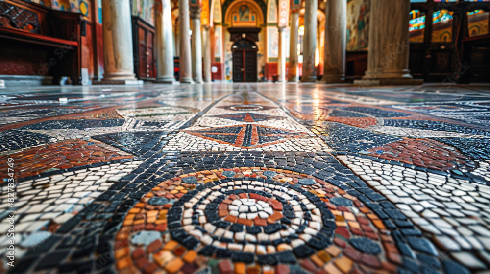 preserved mosaics from the largest preserved early Christian temple in ...