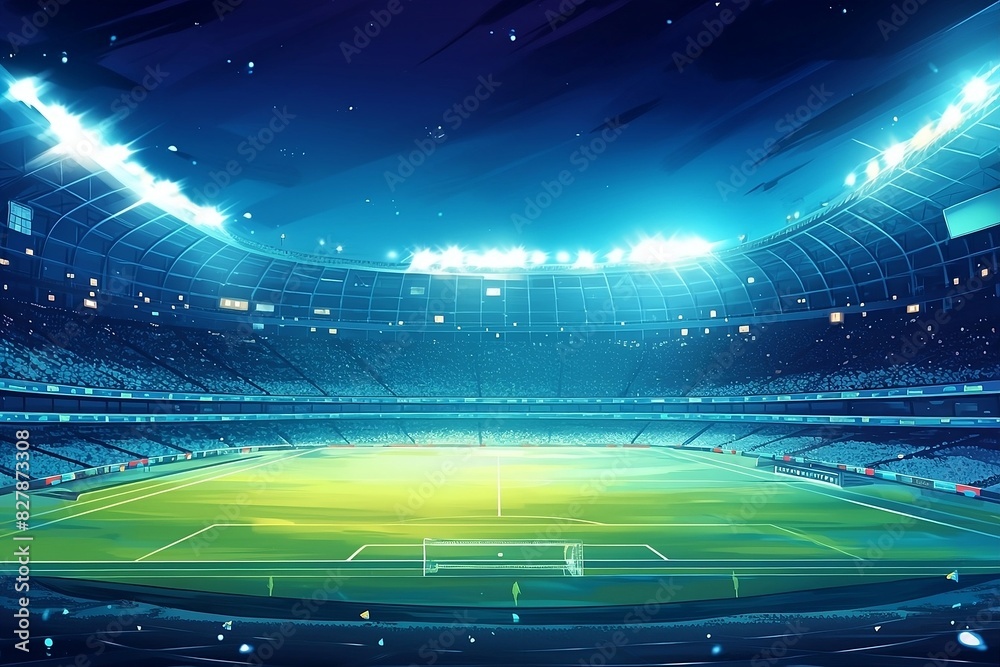 abstract football stadium background Stock Illustration | Adobe Stock