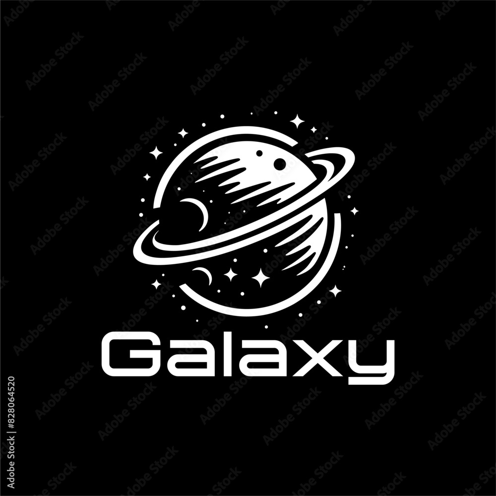 Galaxy logo, planet, space, astronomy, planet symbol, company logo ...